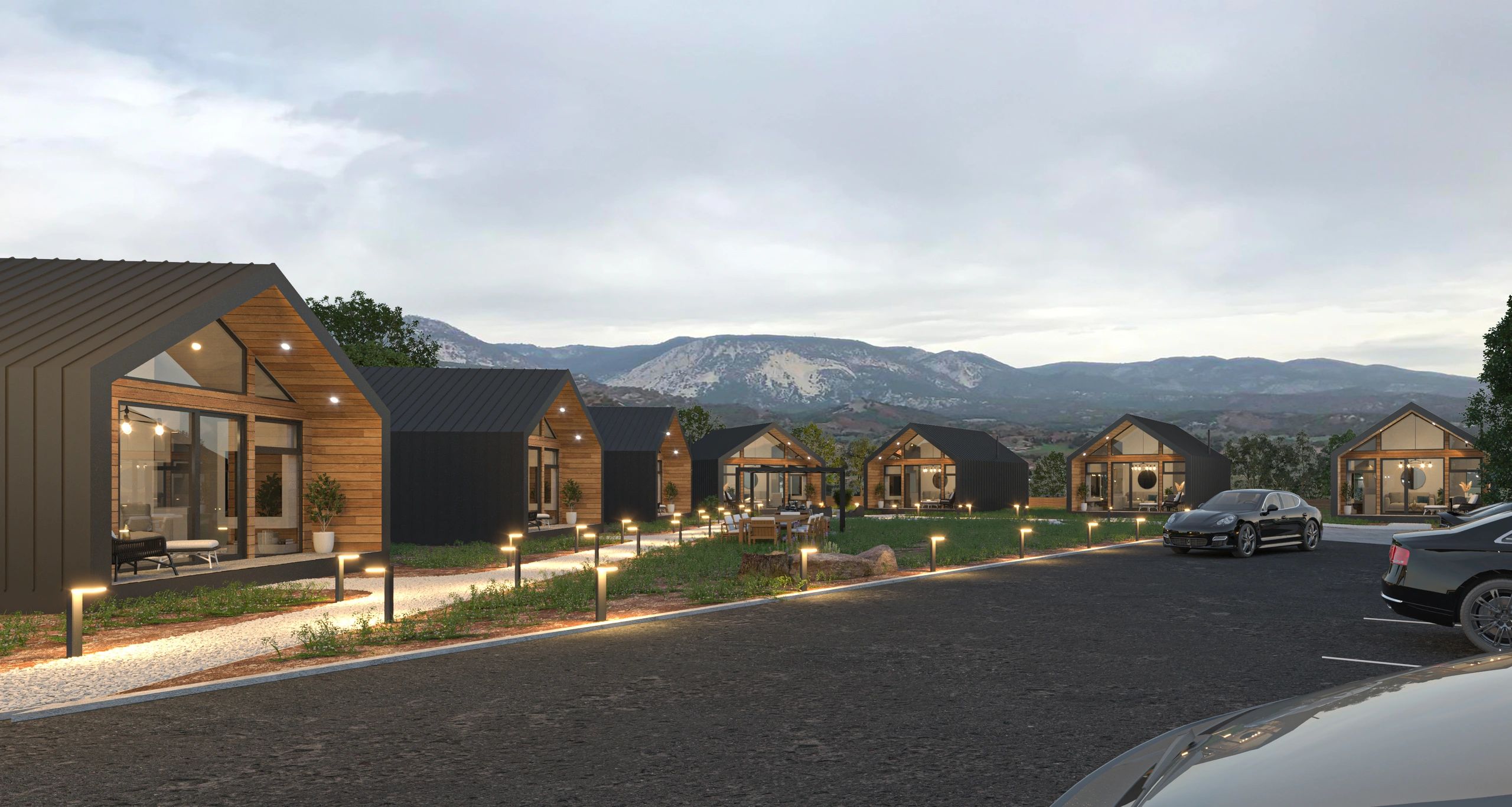 Micro Cabin Resort Renderings - Salida, CO Micro Cabin Resort Renderings - Salida, CO